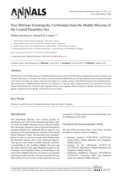 Naturalis Institutional Repository: New Bittiinae (Gastropoda ...